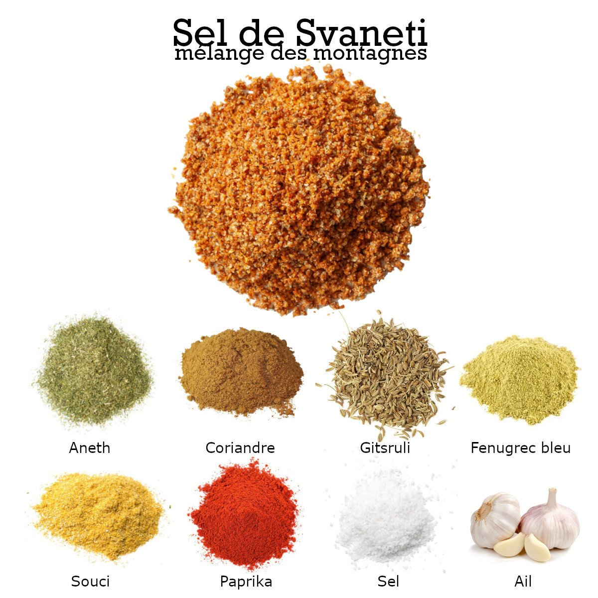 Recette du Sel de Svaneti | Svanuri marili | épice de Géorgie